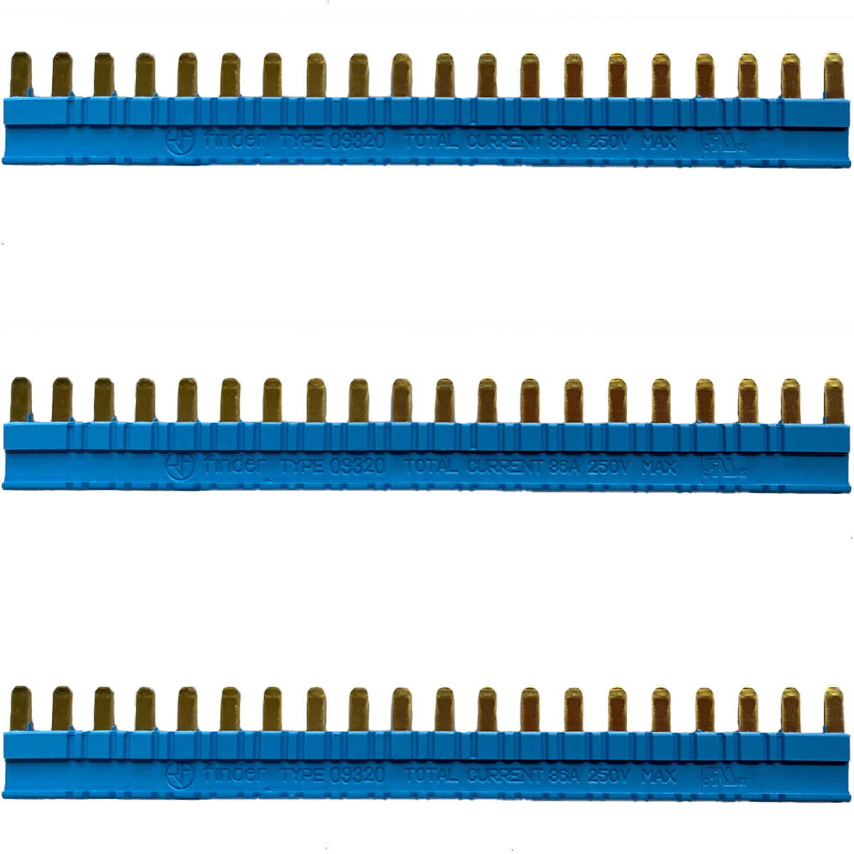 Pente De Ligação De 20 Polos Finder 093.20, Base Azul 250v ...